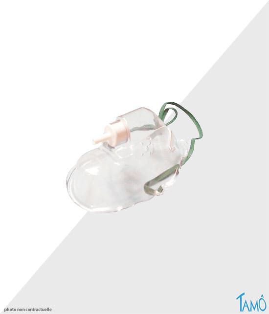 Masque à oxygène jetable adulte moyenne concentration