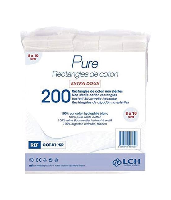 Sachet de coton en rectangle (8 cm x 10 cm) - Tamô